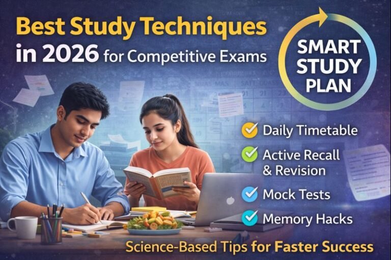 Best Study Techniques in 2026 for Competitive Exams (Smart Study Plan ...